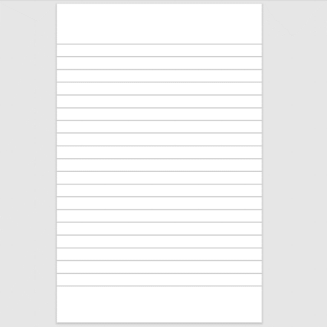 Notebook template - Design2B - Wide-lined without border - Grey Mouse ...